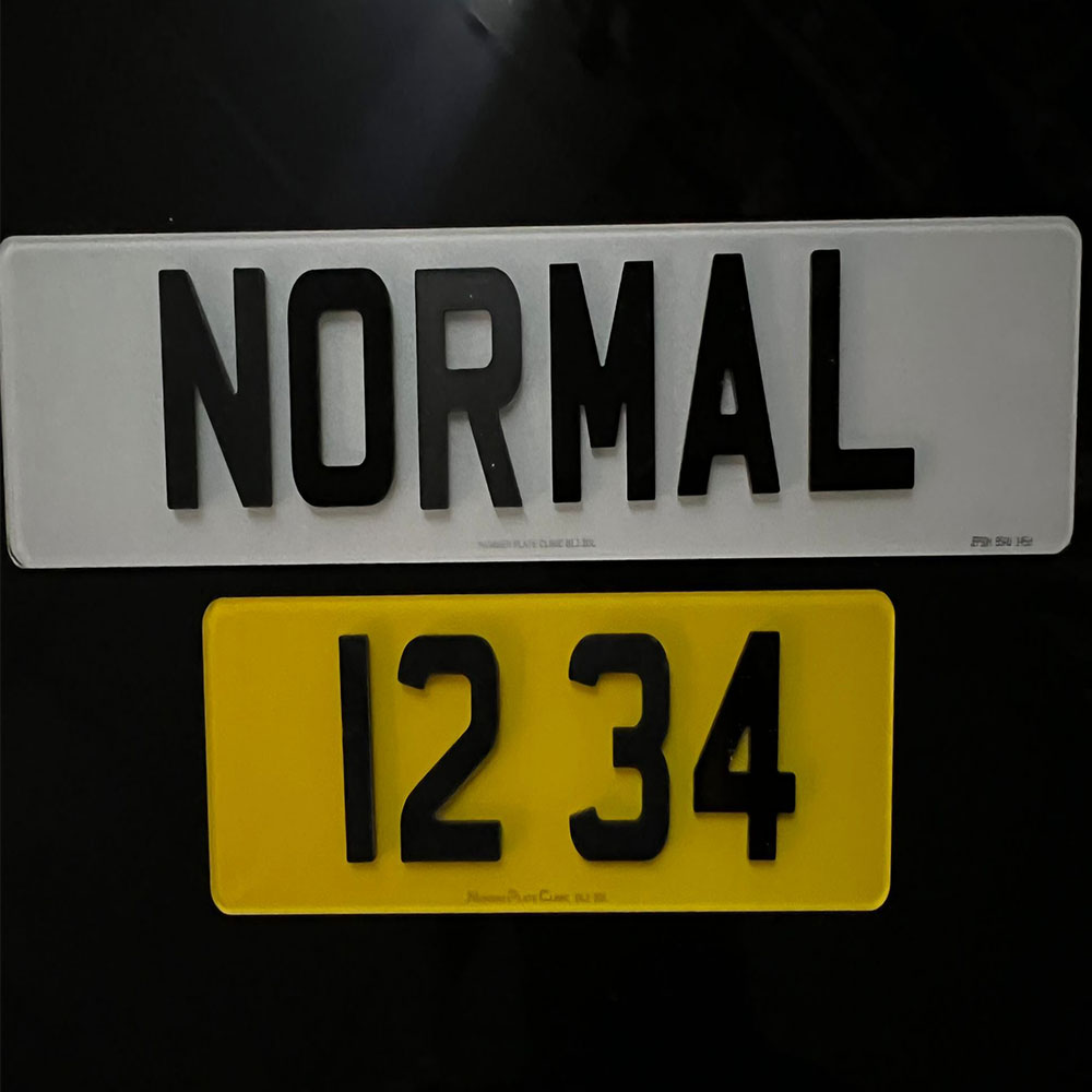 White x Matt 4D - Number Plate Clinic
